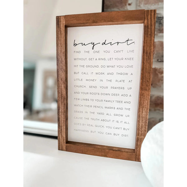 Buy Dirt Sign – Cadyn & Charlie